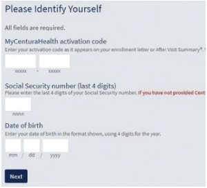 MyCenturaHealth Login